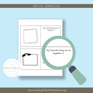 Father’s Day Booklet Printable, Fathers Day Keepsake Book, All About ...