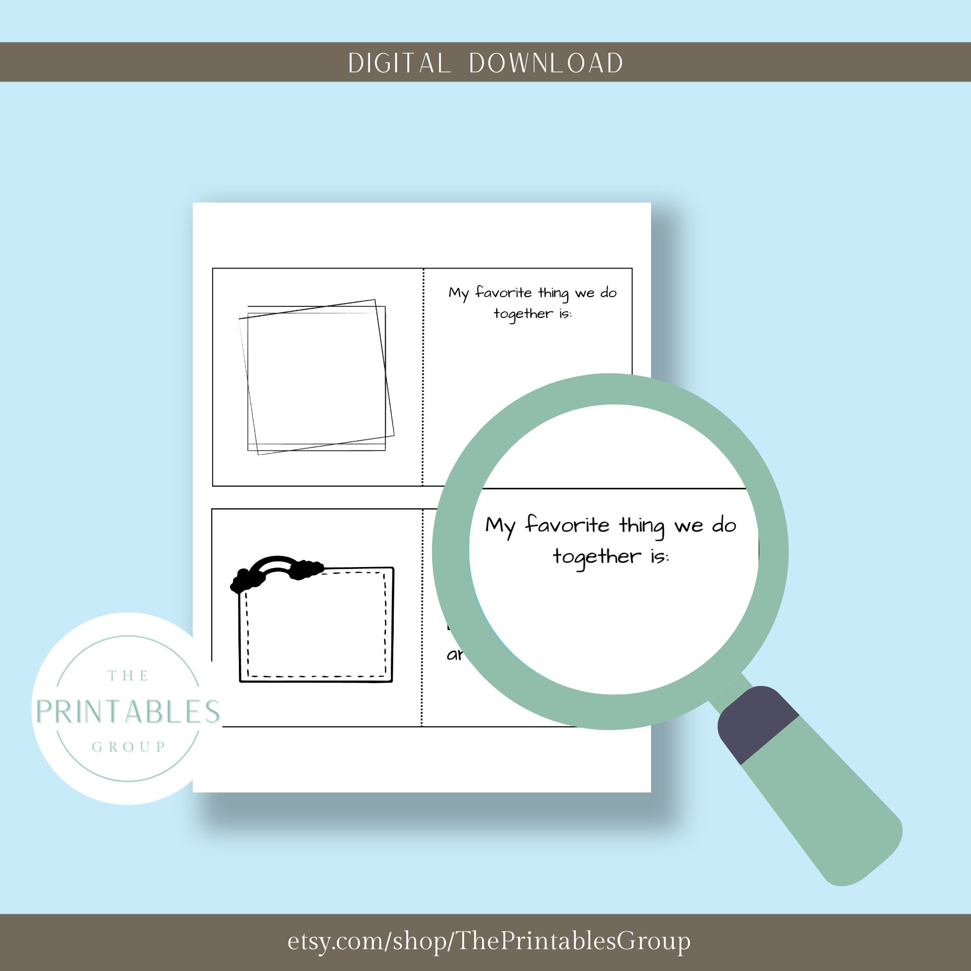 Father’s Day Booklet Printable, Fathers Day Keepsake Book, All About ...