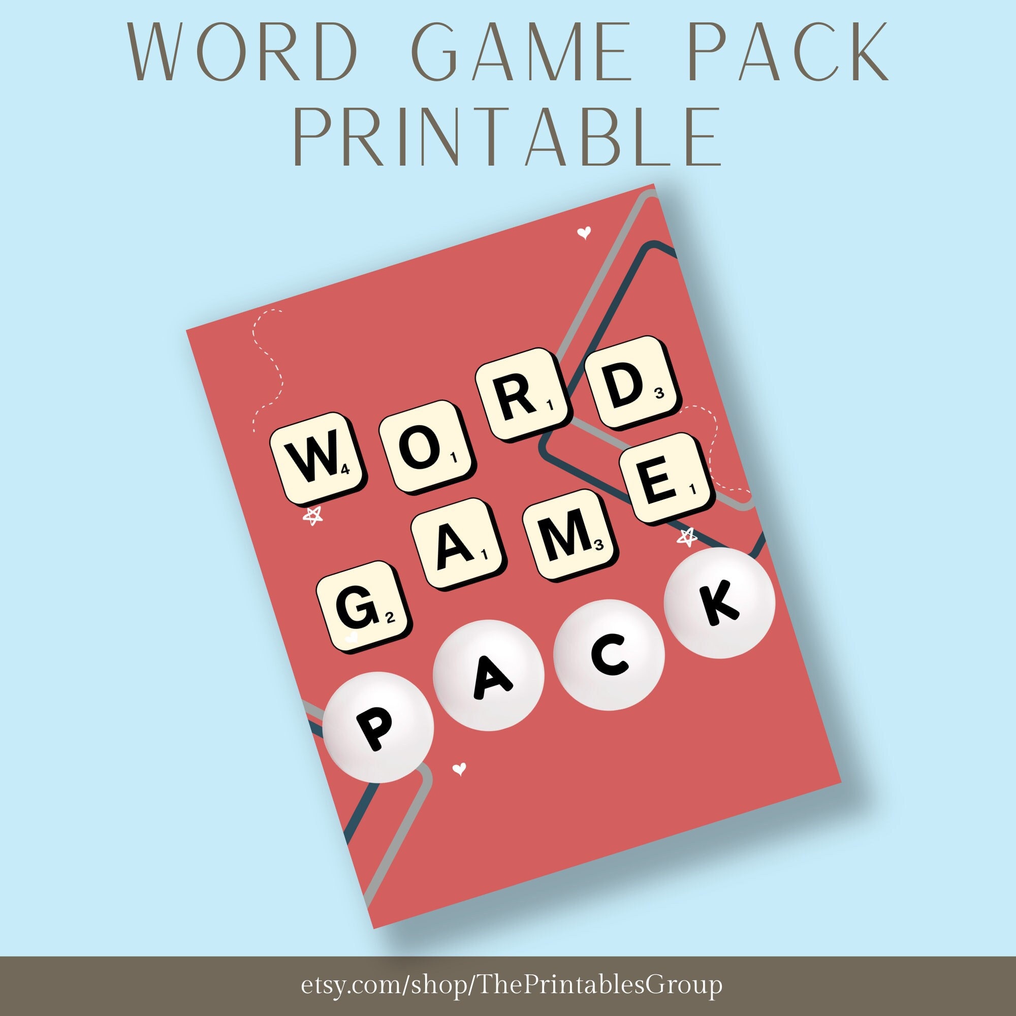 Word Game Pack Printable, Word Search Game, Geography Word Scramble ...