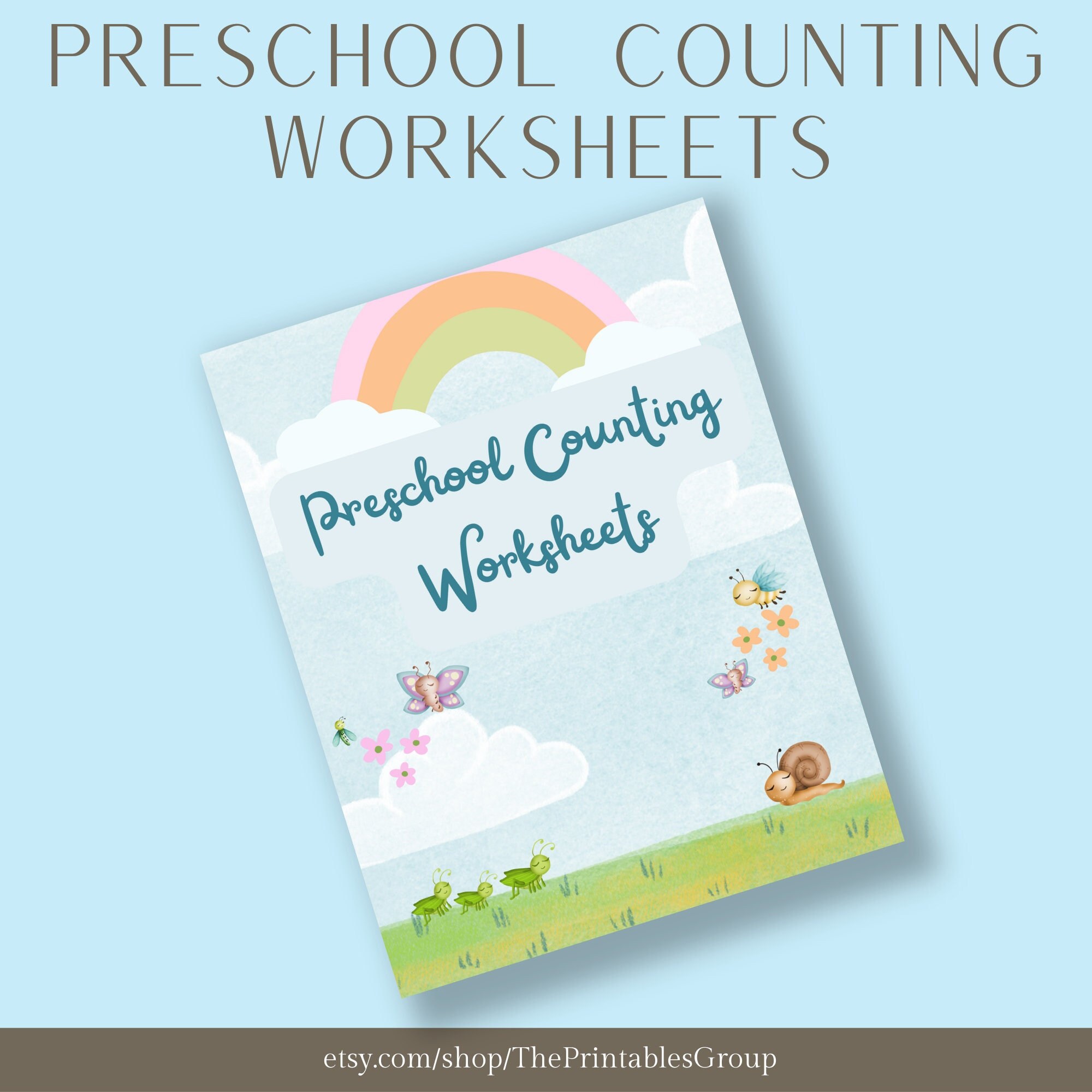 Preschool Counting Worksheets Printable | Number Recognition Cards ...