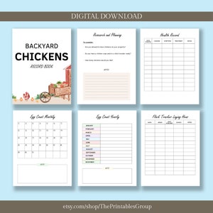 Chicken Binder Printable | Backyard Chicken Record Book | Chicken ...