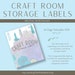 Craft Room Storage Labels Printable, Organization Labels for Craft ...