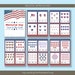 Memorial Day Count & Clip Cards Printable, Patriotic Games, Counting ...