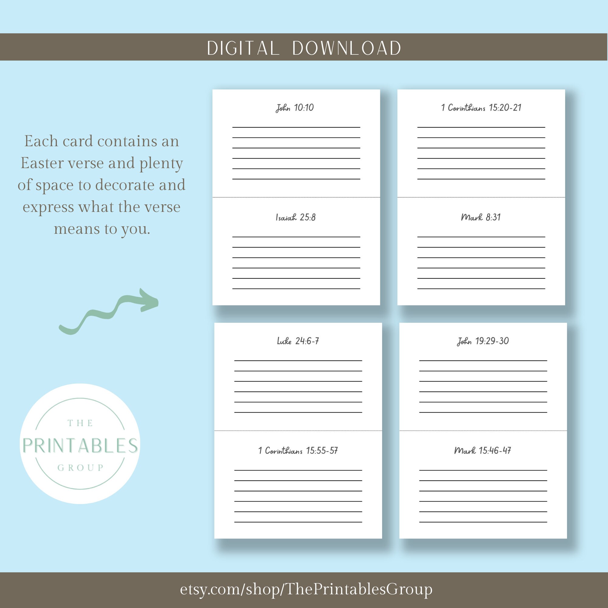 Easter Verses Sharing Activity Printable | Religious Themed Activity ...