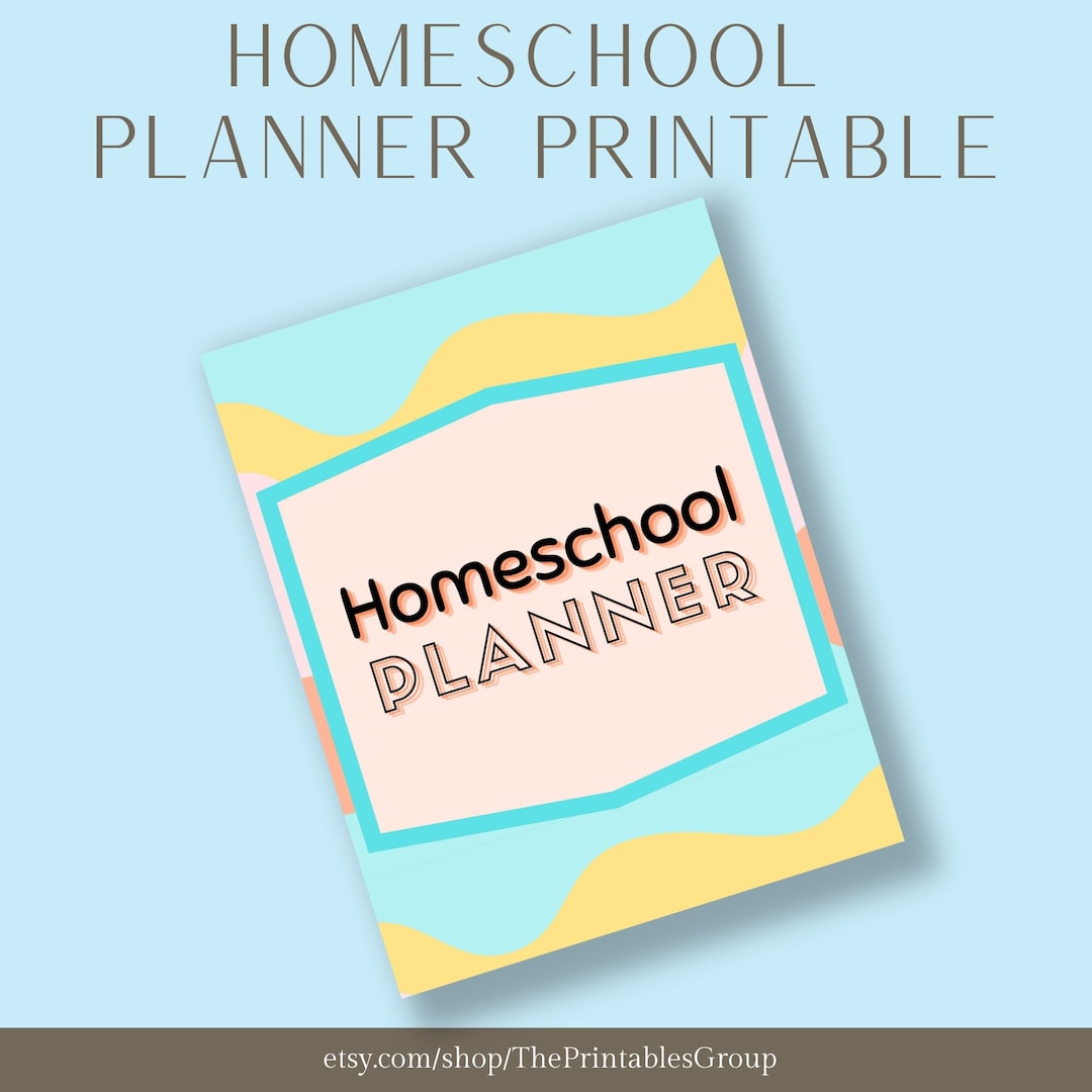 Homeschool Planner Printable | Homeschool Organizer Instant Download ...