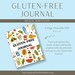 Gluten Free Journal Printable, Food Diary, Food Allergy Tracker, Meal ...
