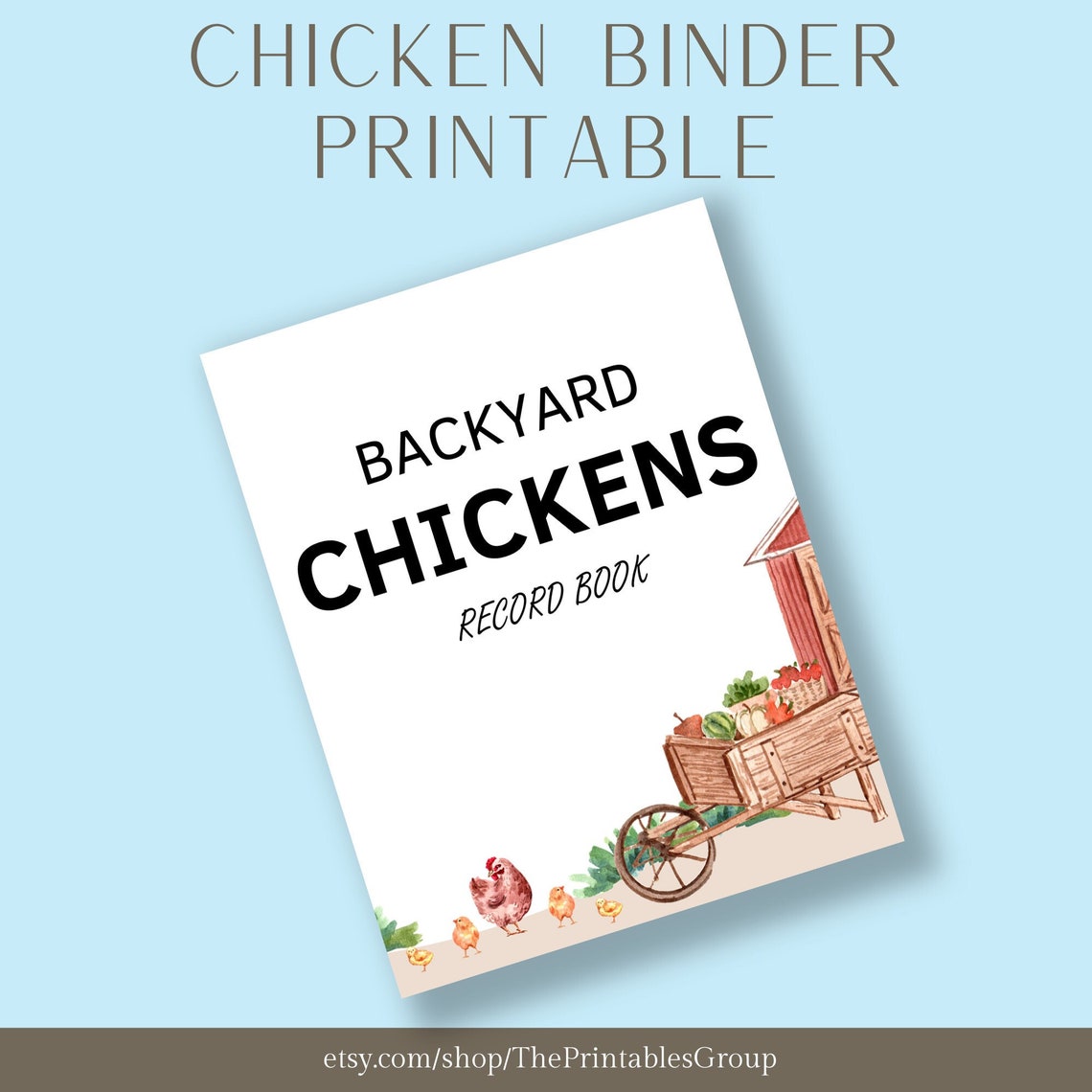 Chicken Binder Printable | Backyard Chicken Record Book | Chicken ...
