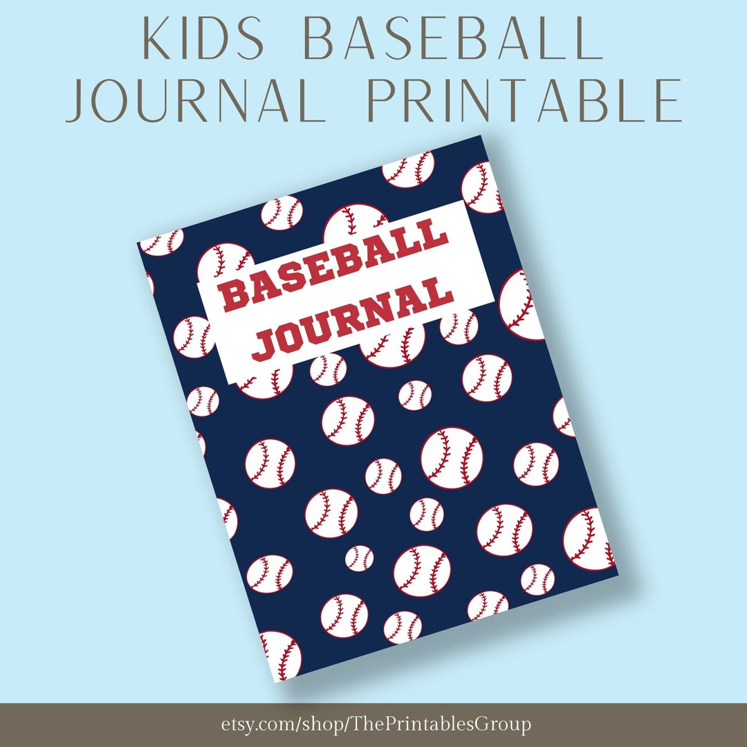 Kids Baseball Journal Printable | Sports Planner for Child Athletes ...
