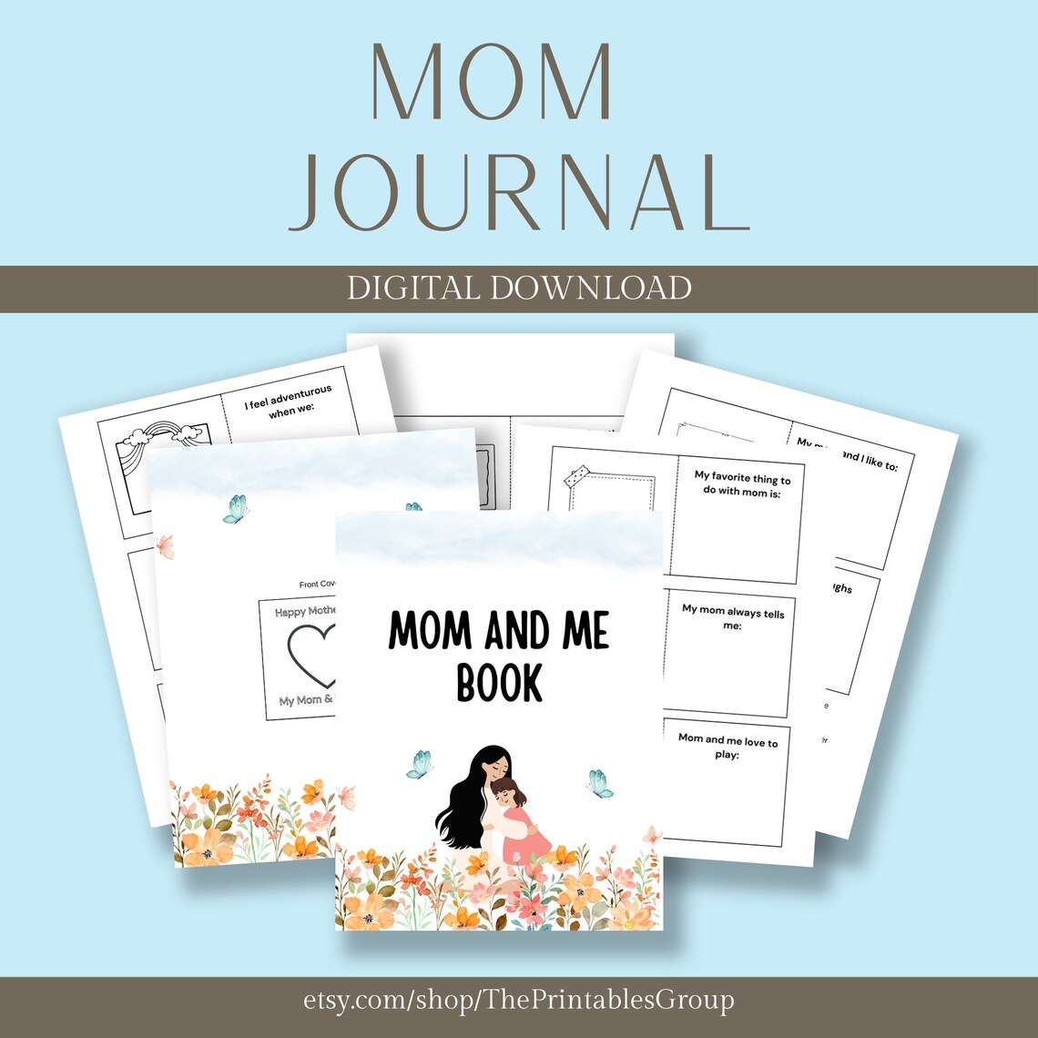 My Mom and Me Book and Father’s Day Booklet Printable Bundle | About My ...