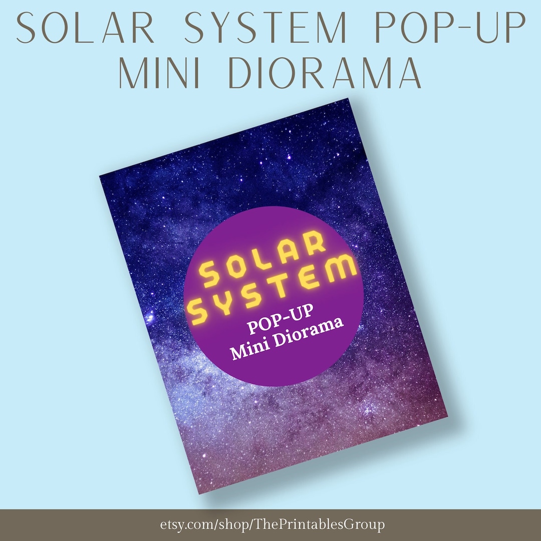 Solar System Pop-up Mini Diorama Printable | Science Craft Popup ...