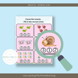 Preschool Counting Worksheets Printable | Number Recognition Cards ...