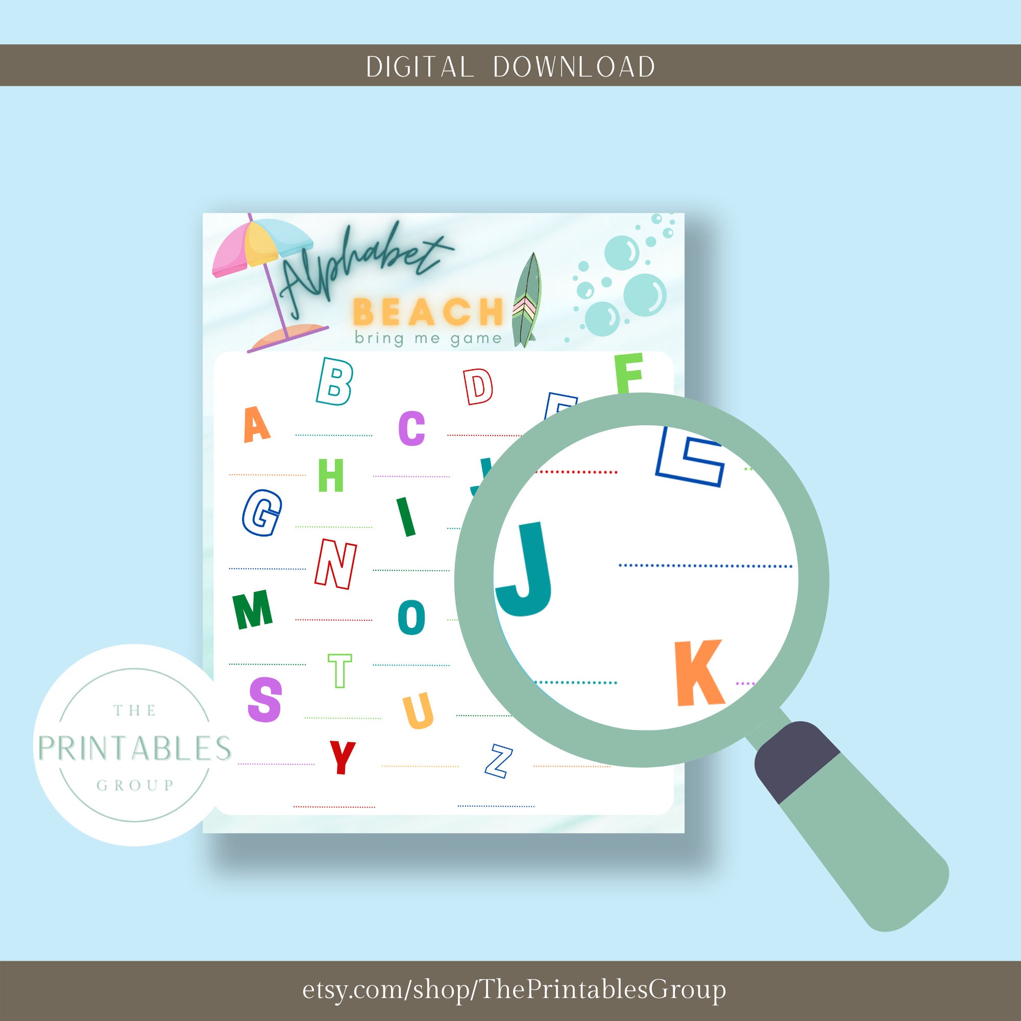 Alphabet Learning Sandcastle Building Game | Fun Beach Activity ...