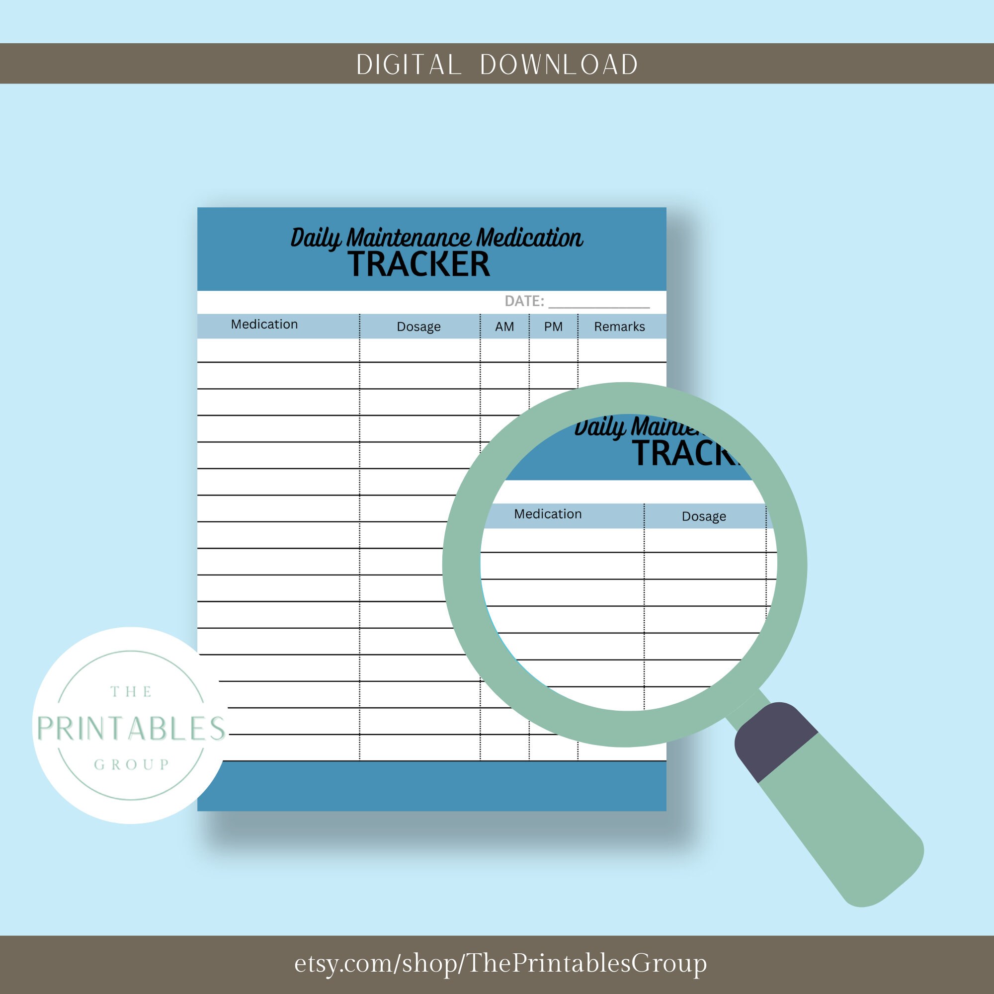 Elderly Medication Management Folder Printable | Medical Information ...