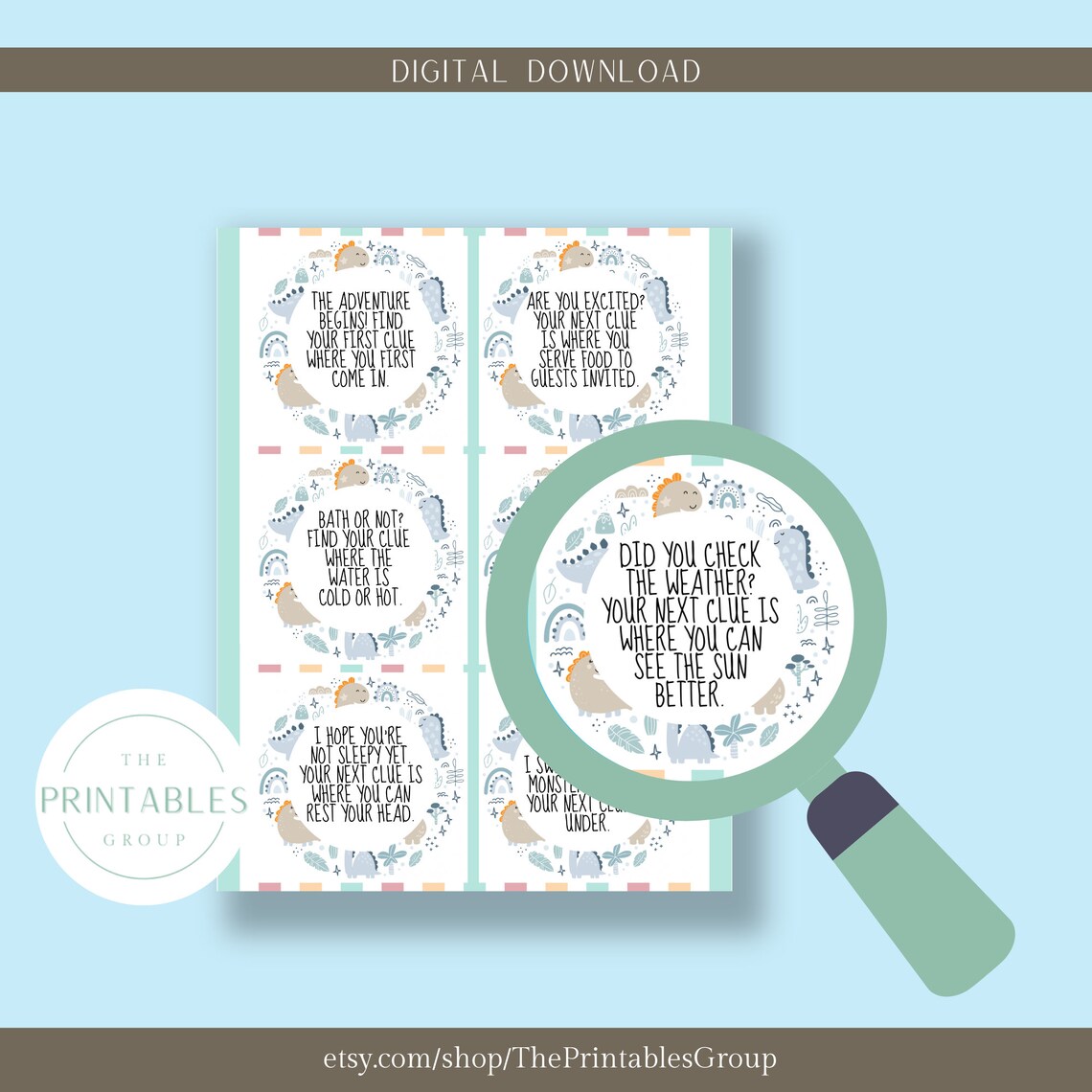 Indoor Scavenger Hunt Cards, Around the House Scavenger Hunt Riddles ...