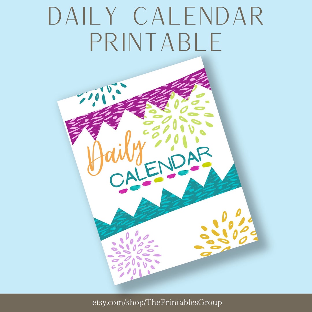 Daily Calendar Printable | DIY Calendar Craft | Kids Interactive Wall ...