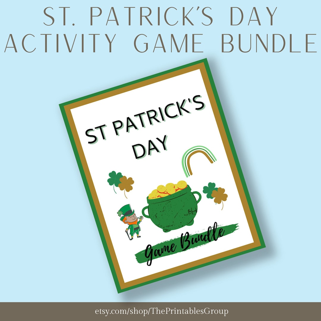 Ultimate St. Patrick's Day Activity Bundle Printable | Saint Patricks ...