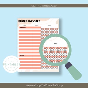 Pantry and Freezer Inventory Sheets Printable | Grocery Shopping List ...