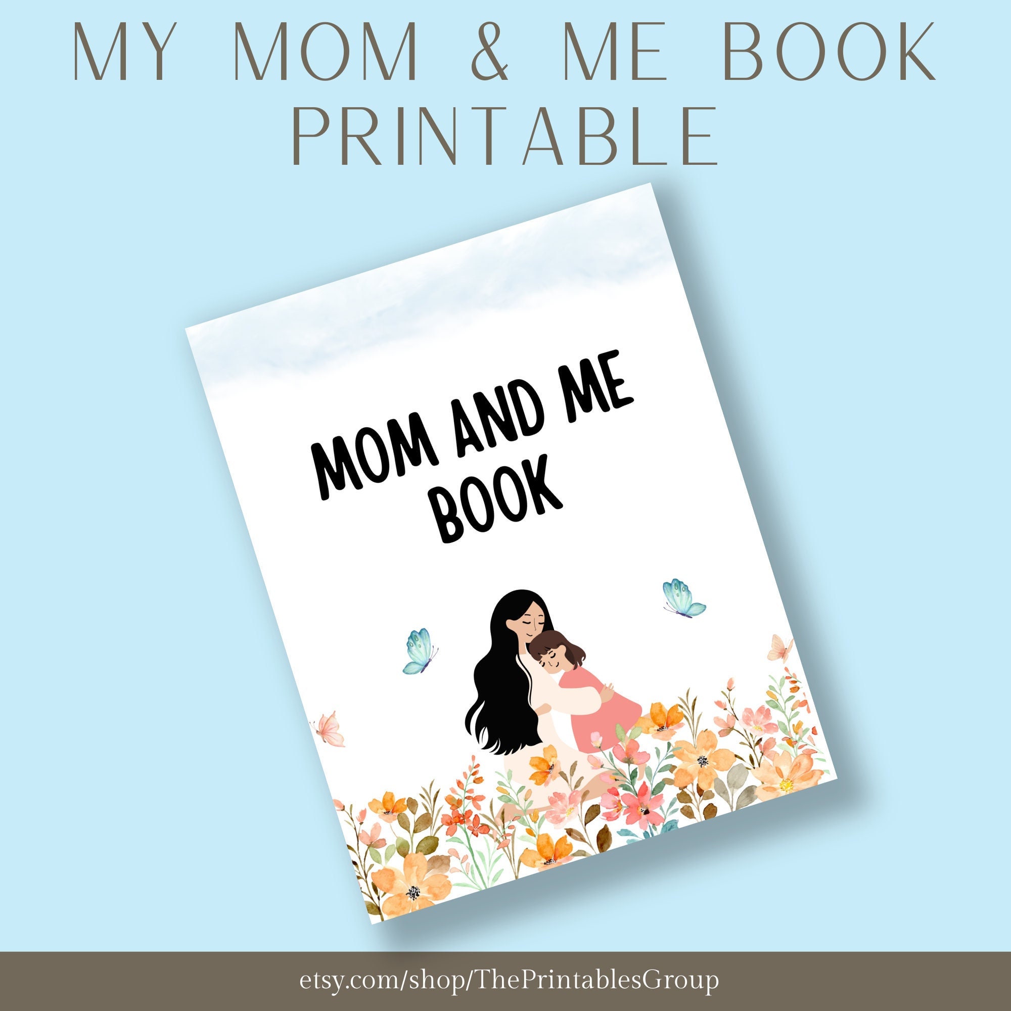 My Mom & Me Book Printable, Mom Memory Keepsake Journal, Mother ...