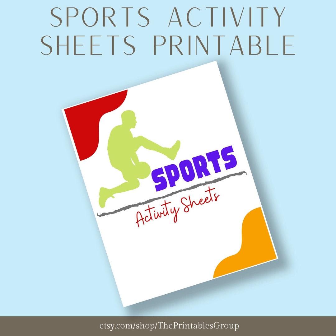 Sports Activity Sheets | Sports Activity Pages for Kids | Sports Themed ...