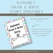 Alphabet Draw and Write Story Printable Creative Alphabet Learning ABC ...