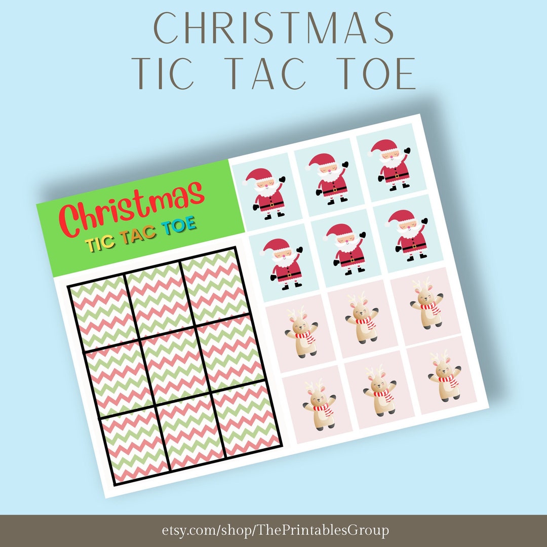 Christmas Tic Tac Toe | Christmas Game for Kids | Printable Holiday ...