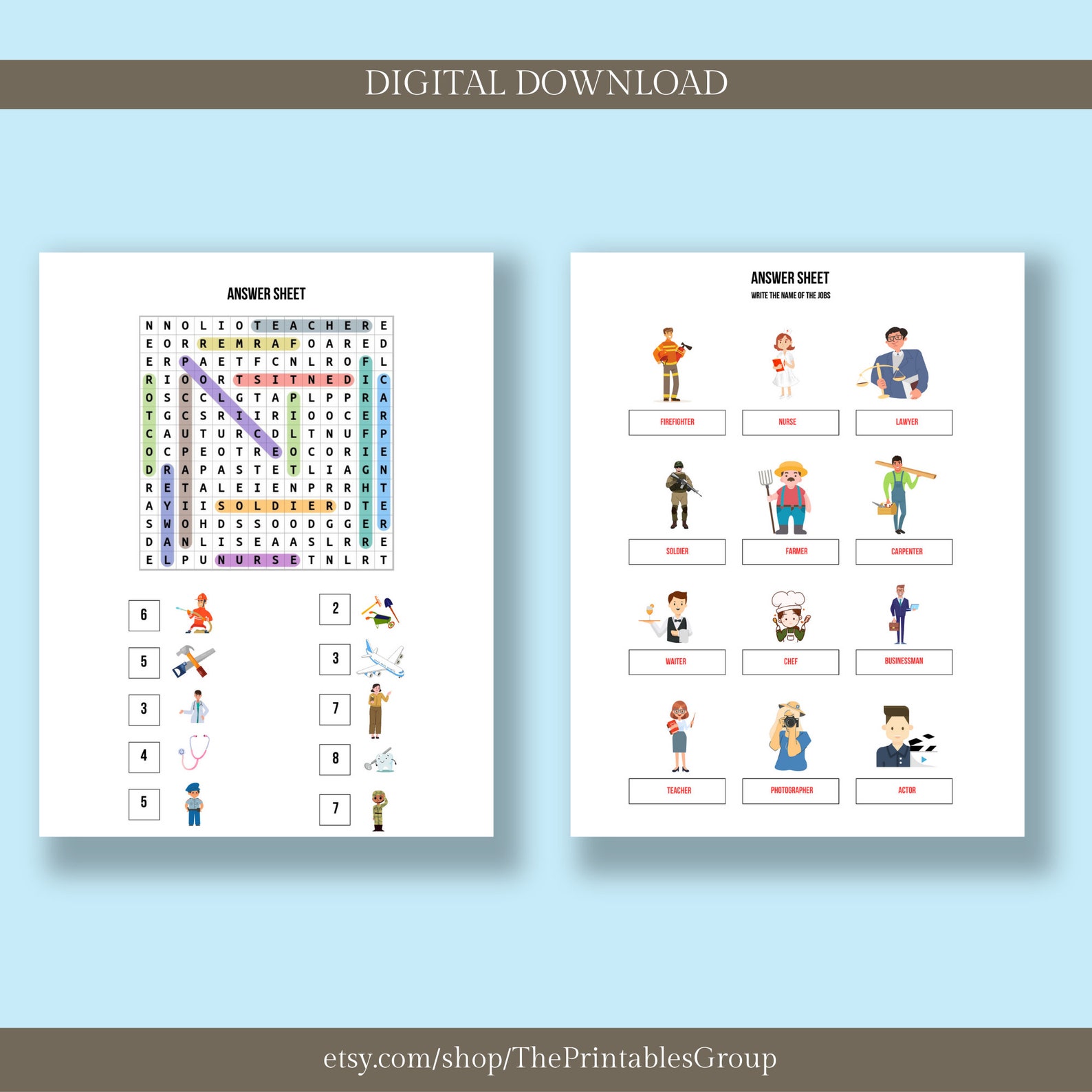 Labor Day Activity Pack Printable, Labor Day Printable Activities ...