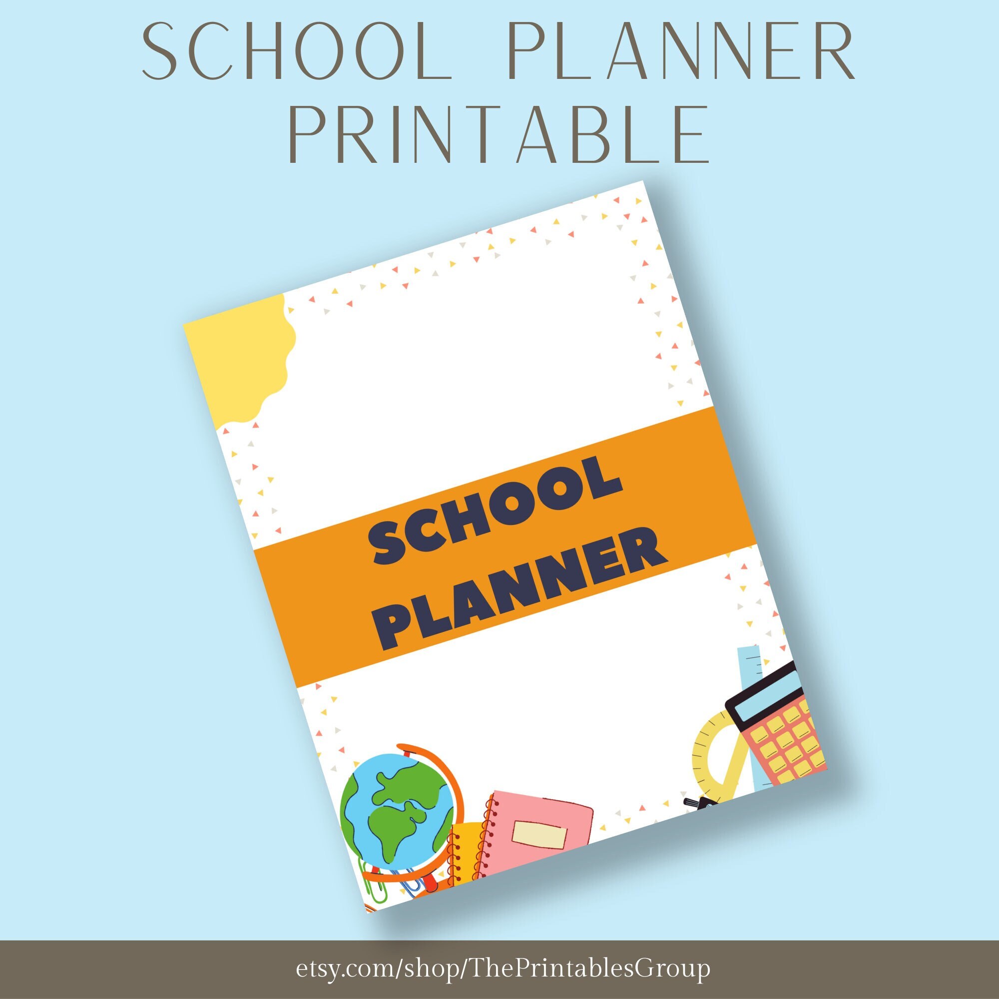 School Planner Printable, School Organization Journal, Student Planner ...