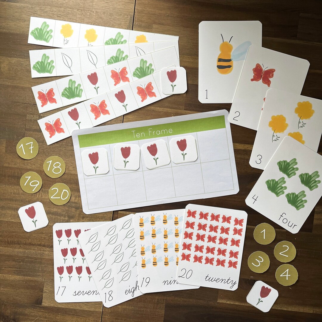 Spring Preschool Math Unit - Etsy