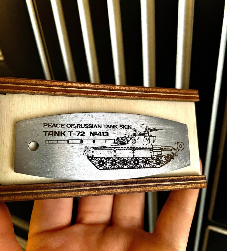 Brutal Metal Keychain Made From Tank Armor Ukrainian Keychain - Etsy