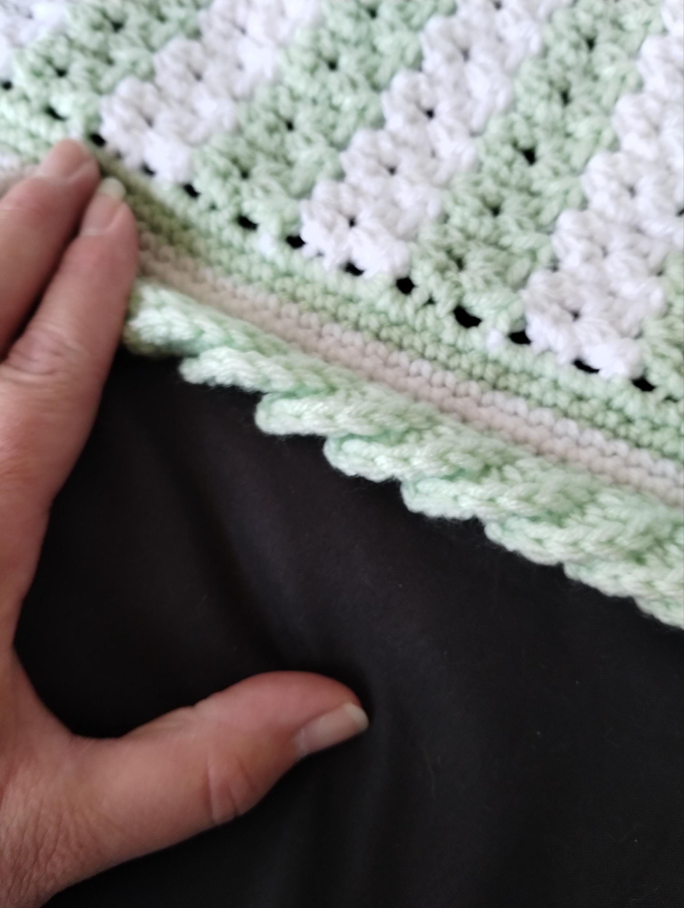 Crochet Shell Edge Baby Blanket - Etsy