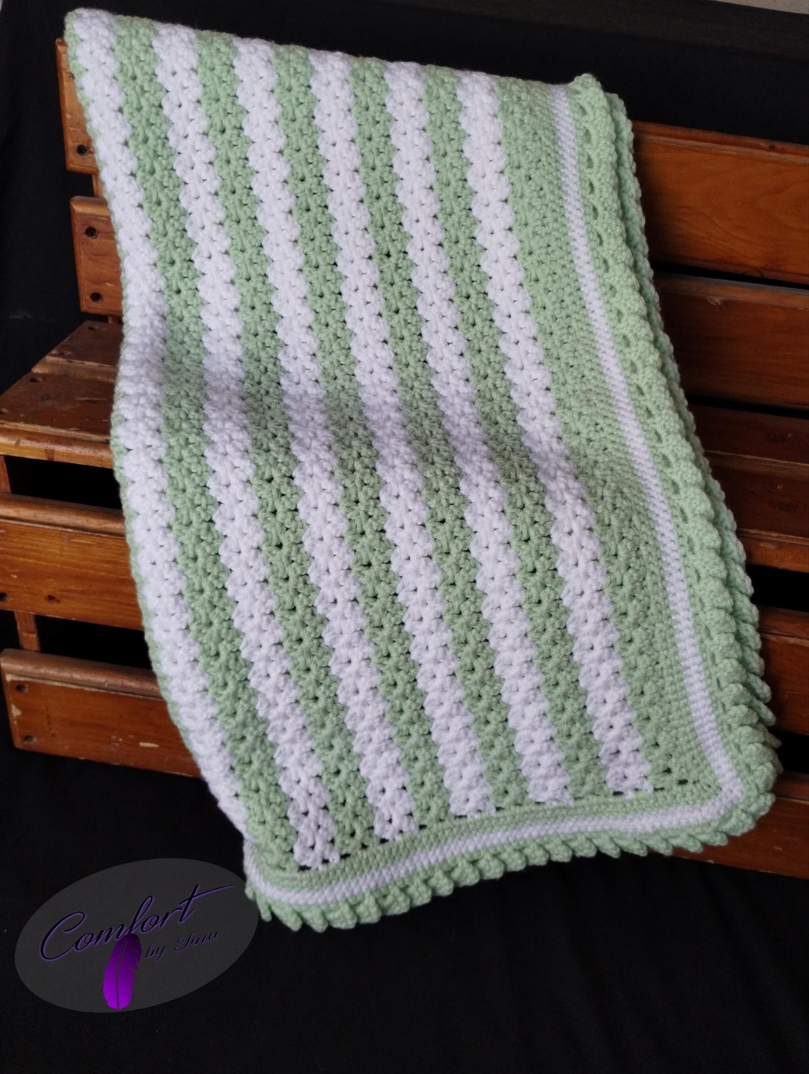 Crochet Shell Edge Baby Blanket - Etsy