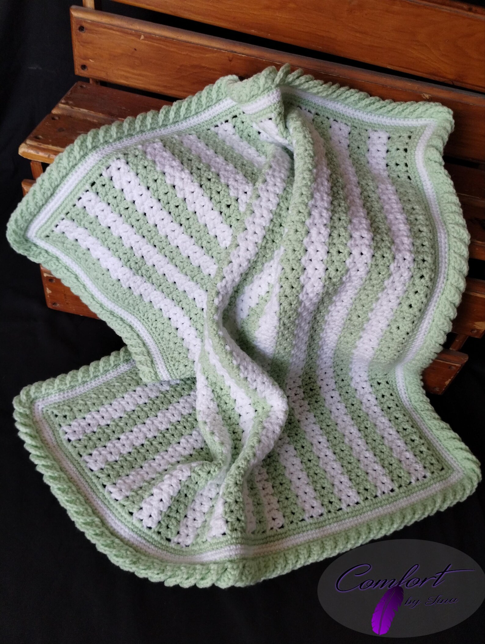 Crochet Shell Edge Baby Blanket - Etsy
