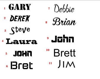 Custom Name Stencil | Etsy