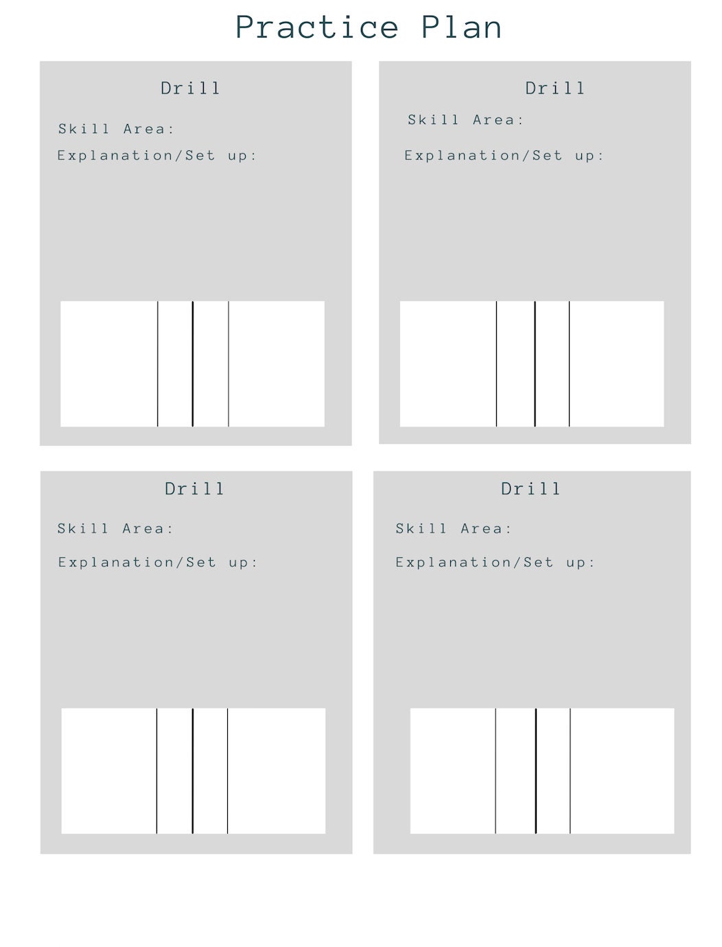 Volleyball Practice Plan Templates - Downloadable - Etsy