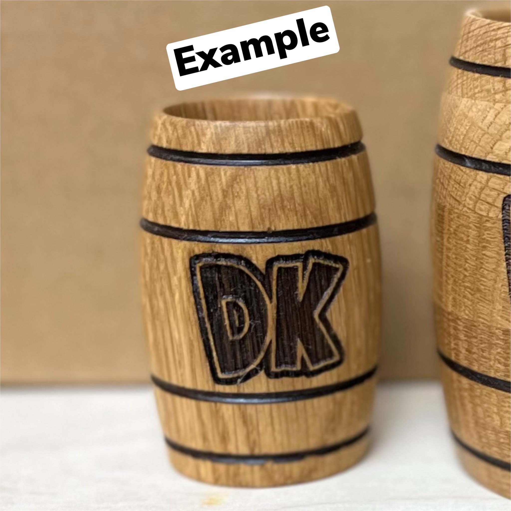 Shot Glass Custom Engraved Oak Barrel (1 Each) - Etsy