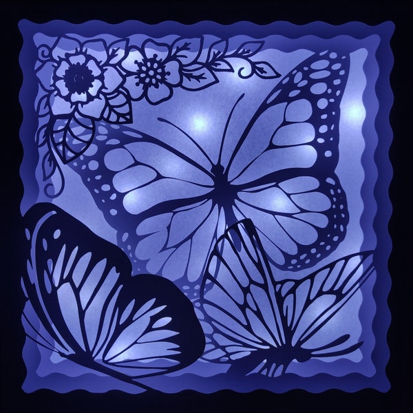 Butterfly Shadow Lamp - Etsy