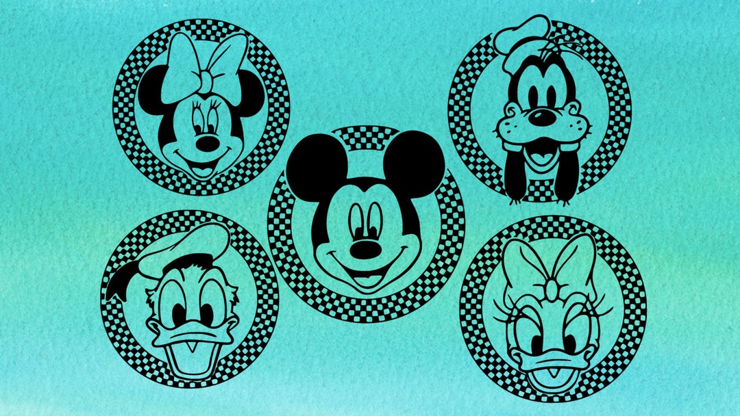 Fab 5 Svg, Fab 5 Png, Mickey, Minnie, Donald, Daisy Goofy, Daisy - Etsy