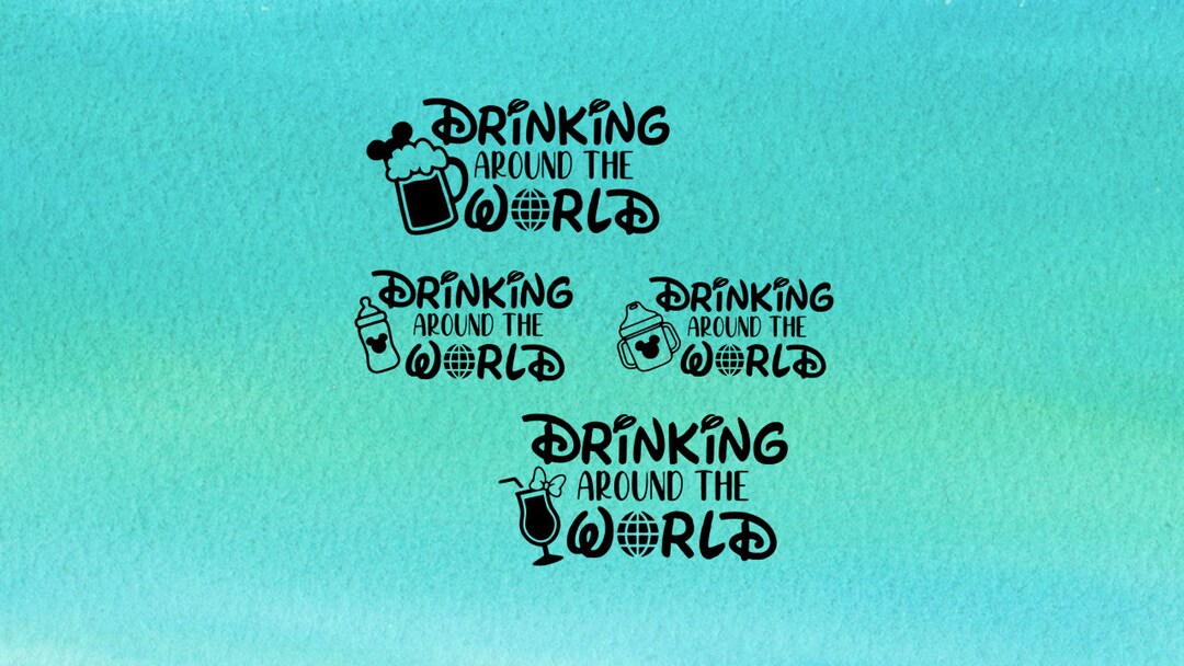 Drinking Around the World Svg, Drinking Around the World Png, Epcot Svg ...