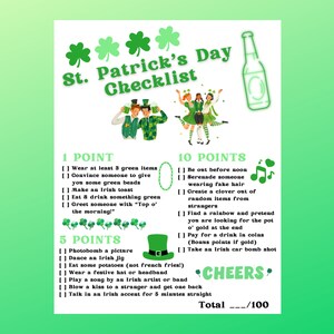 St. Patrick's Day Adult Party Games | Bar Games for St. Patty's Day ...