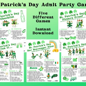 St. Patrick's Day Adult Party Games | Bar Games for St. Patty's Day ...