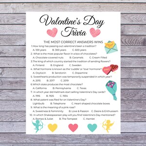 Valentine's Day Games Bundle Valentine's Word Search Valentine's Trivia ...