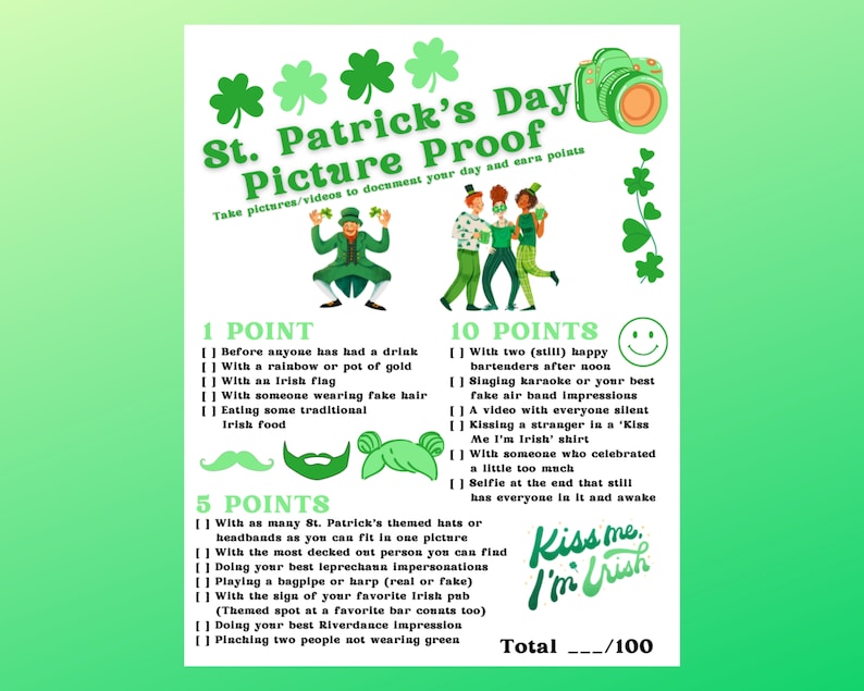 St. Patrick's Day Adult Party Games | Bar Games for St. Patty's Day ...