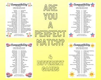 Couples Game Compatibility 2nd Edition This or (Instant Download) - Etsy