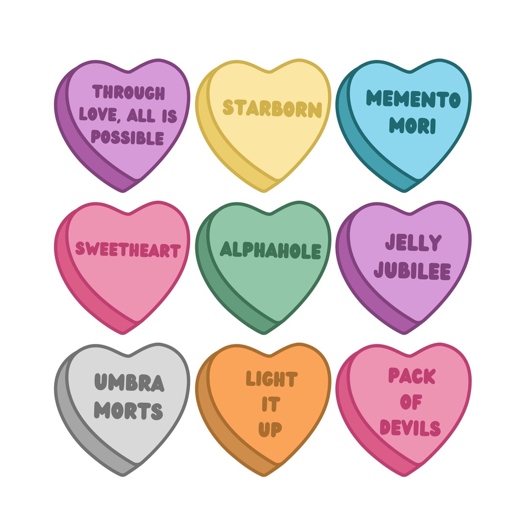 Crescent City Candy Hearts Valentine's SVG, JPEG, PNG - Etsy