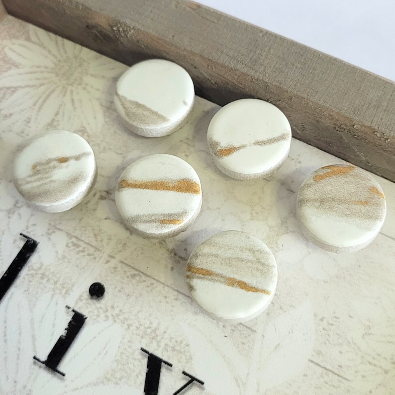 Marble Tile Magnets Set of 6 Very Strong Ceramic Magnetneutral ...
