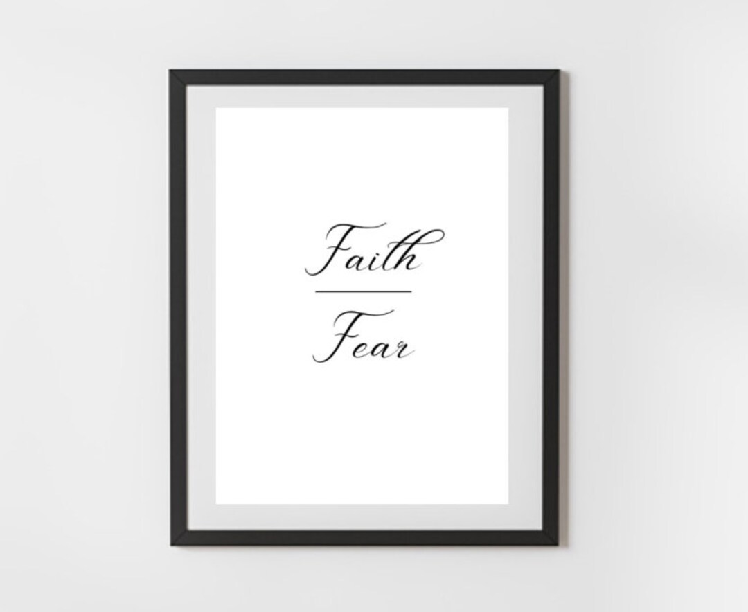 Faith Over Fear Wall Decor - Etsy