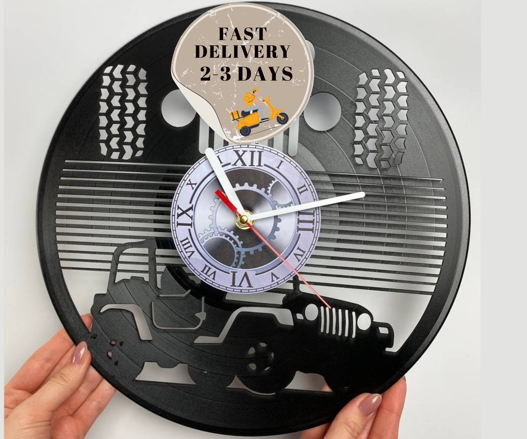 Jeepgarage Dad Wall Clock Vinyl Record Wall Clock Man Cave - Etsy