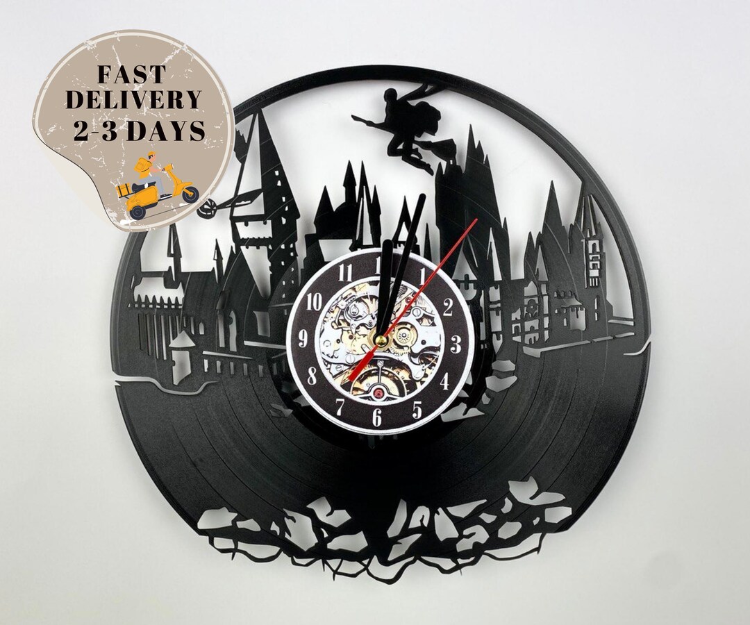 Laser Wizard, Vinyl Record Wall Clock, Wizard Escape Room, Wall Mount ...