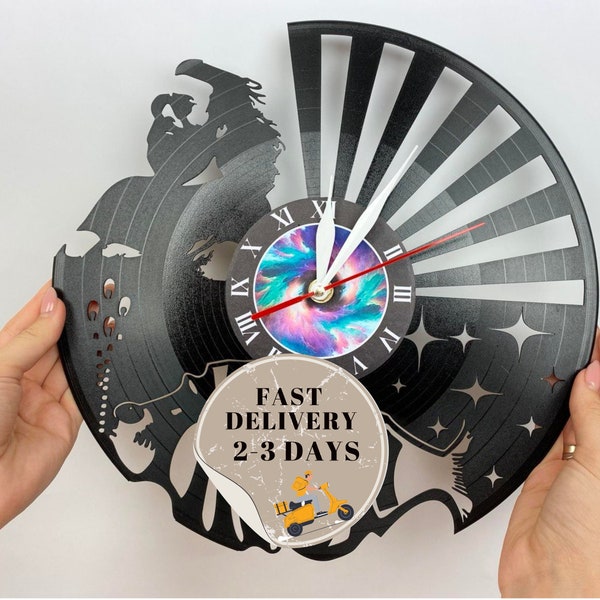 Vinyl Clock - Etsy