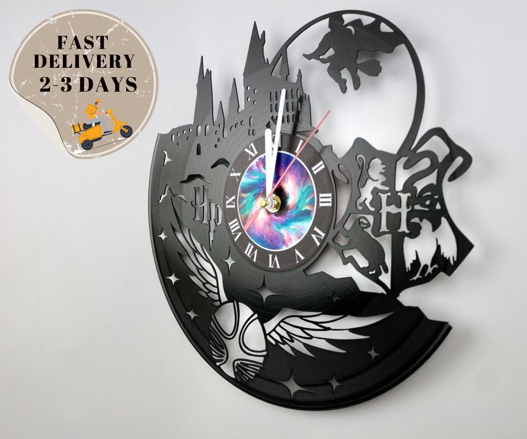 Laser Wizard Vinyl Record Wall Clock Wizard Escape Room - Etsy